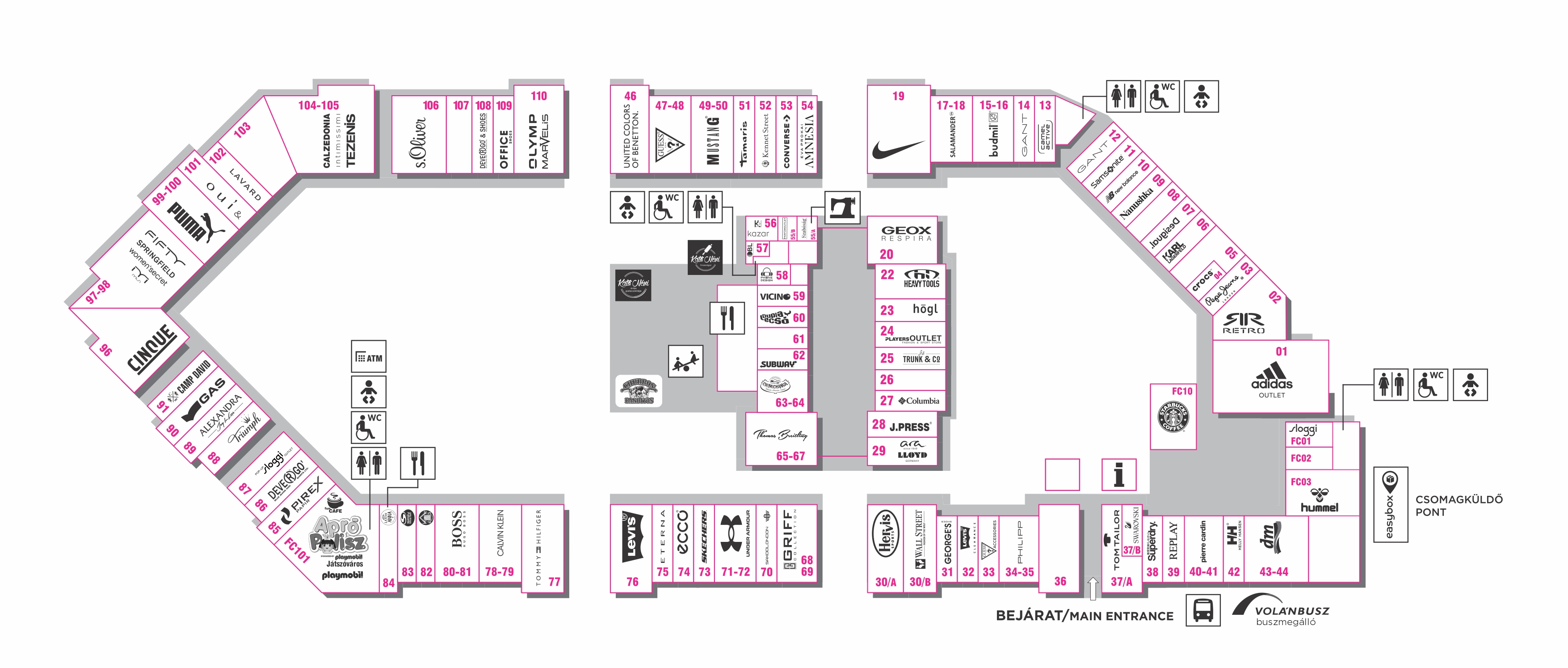 Premier Outlet | Centertérkép